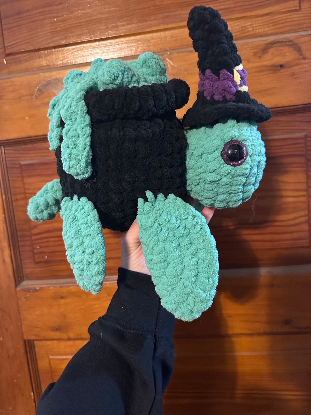 Witch Cauldron Turtle | Halloween Crochet Plush | Halloween Gift ...