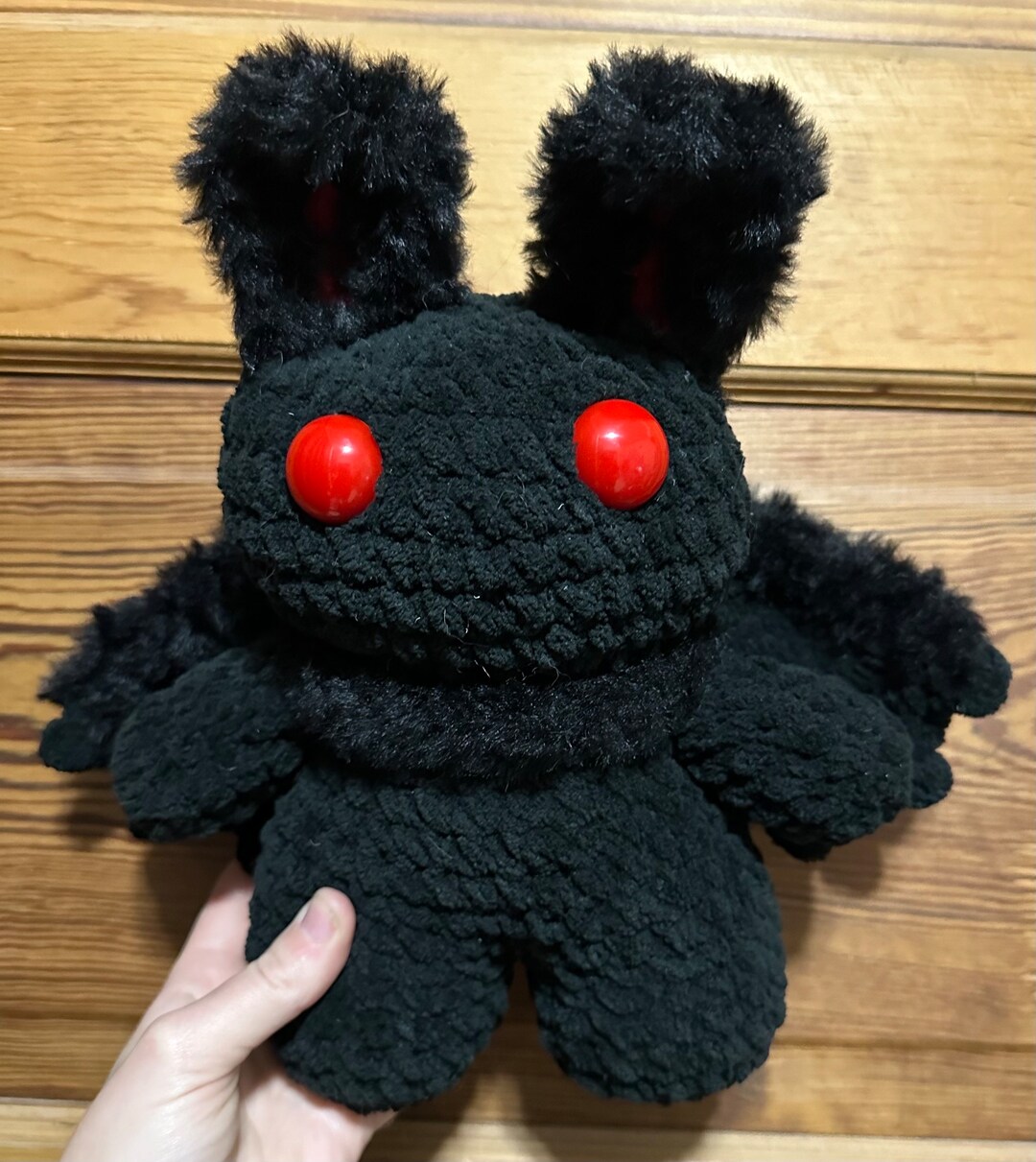 Mothman Crochet Plushie | Cryptid Crochet Plushie | Mythical Crochet ...