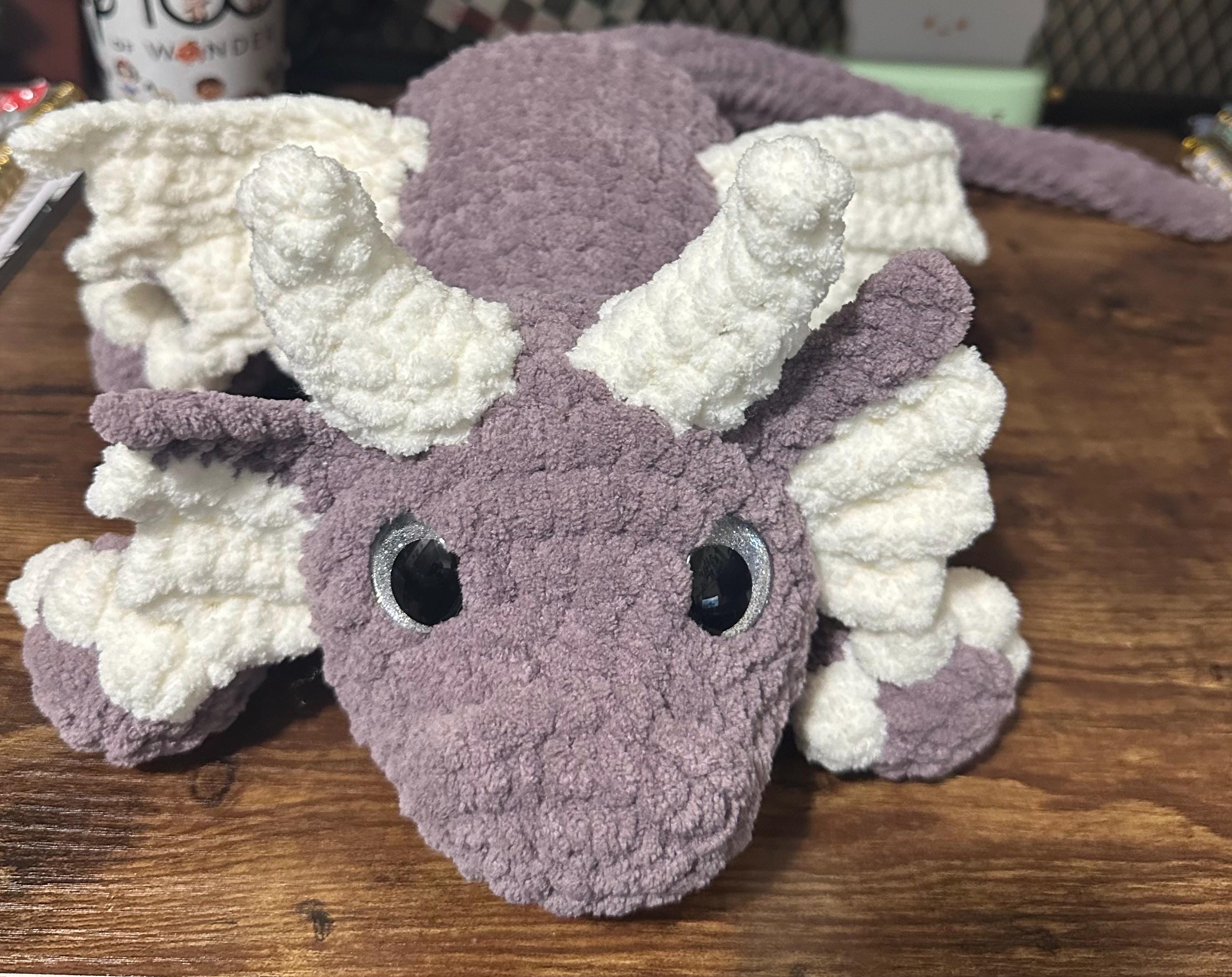Snuggle Dragon Plushie | Dragon Crochet Plushie | Dragon Crochet ...