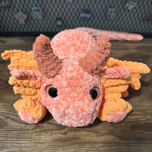 Snuggle Dragon Plushie | Dragon Crochet Plushie | Dragon Crochet ...
