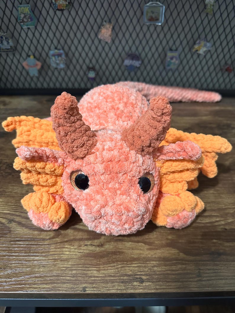 Snuggle Dragon Plushie | Dragon Crochet Plushie | Dragon Crochet ...