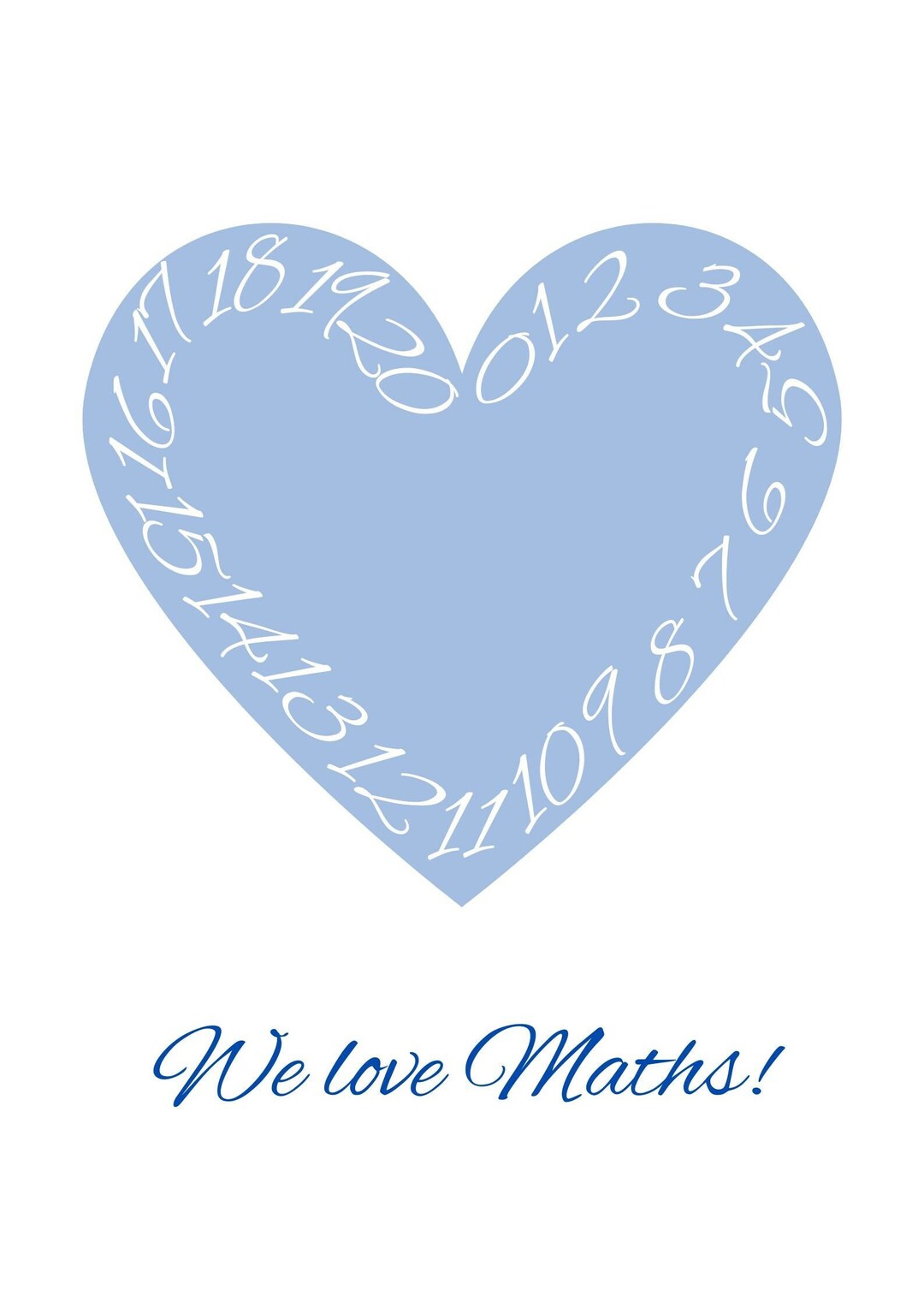 Primary School We Love Numbers Poster - Etsy