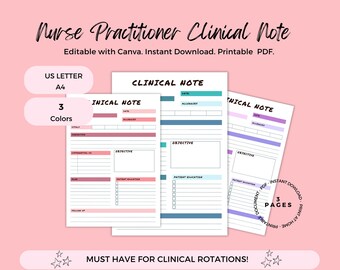 SOAP Note Template detailed - Etsy