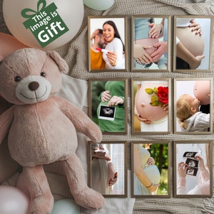 Pilot Digital Pregnancy Announcement, Editable Template, Baby Aviator ...