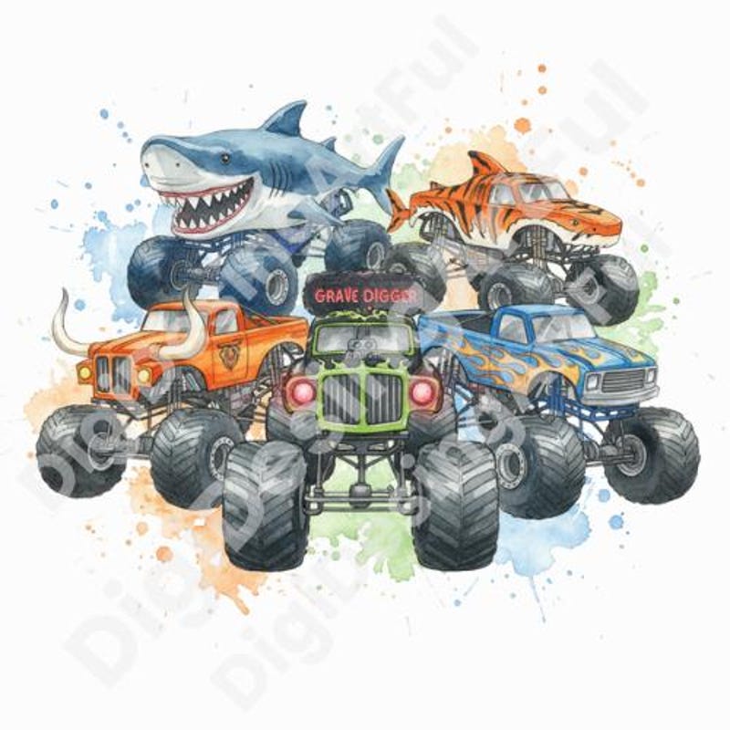 Monsters Jam Logo Png - Etsy