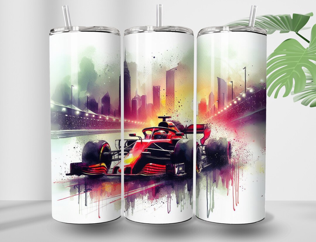 4 Images Formula One Racing Tumbler Wrap 20oz Sublimation Design ...