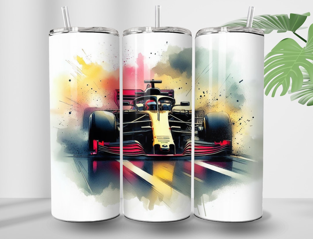 5 Formula One Racing Watercolor Tumbler Wrap 20oz Sublimation Design ...