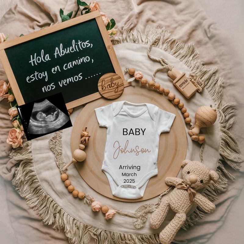 Spanish Baby Announcement - Etsy