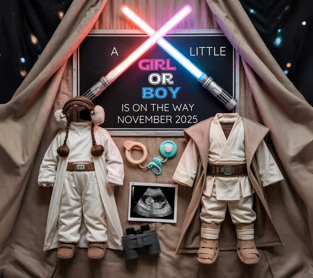 Space Wars Pregnancy Announcement, Future Galactic Baby Announcement ...