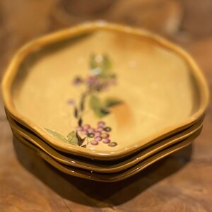 Clay Art Stonelite RUSTIC VINES Pasta Bowls Vintage Dinner - Etsy