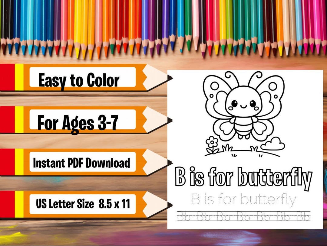 Color Me ABC: Kawaii Style - Etsy