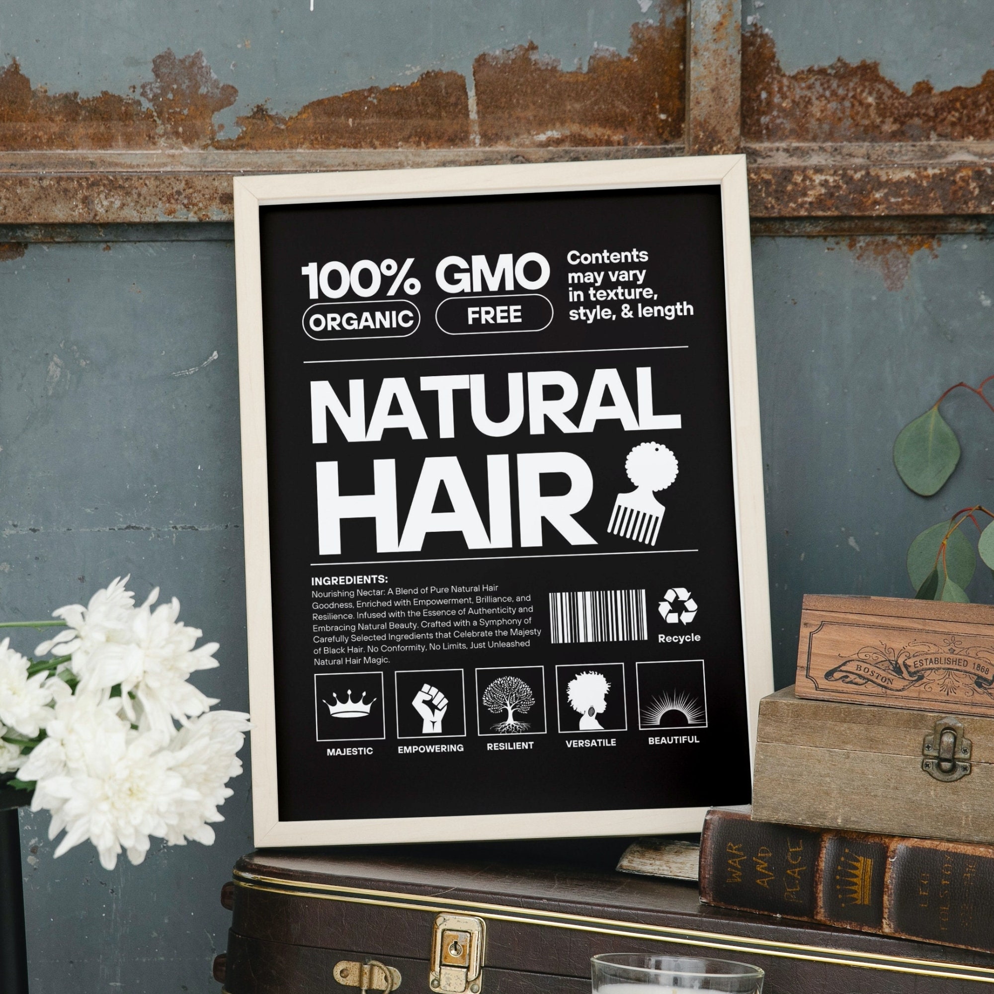 Beauty Salon Prints, Black Hair Salon Art, Natural Hair Art, Black ...