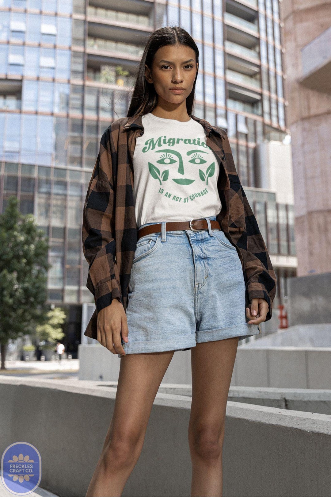 Unisex T-shirt | Migration is an Act of Courage | Inspirational Tee ...