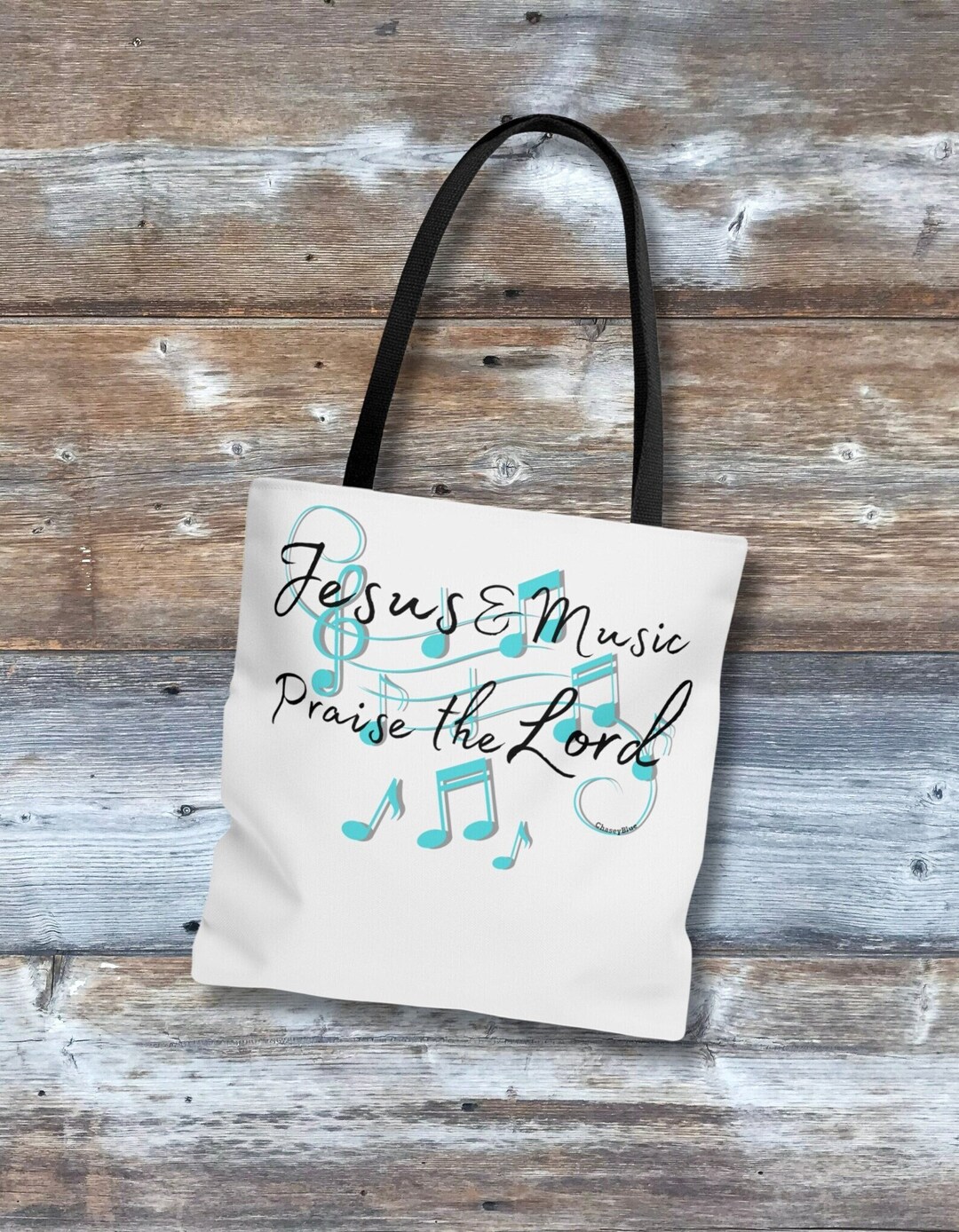Personalized Religious Tote Bag Christian Tote Jesus and Music Praise ...