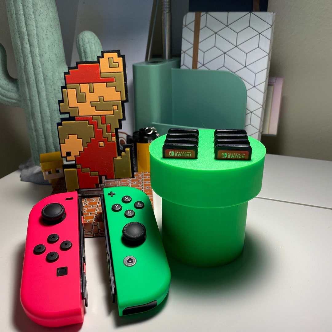 Super Mario Pipe Nintendo Switch Game Holder / Gaming Gift / - Etsy