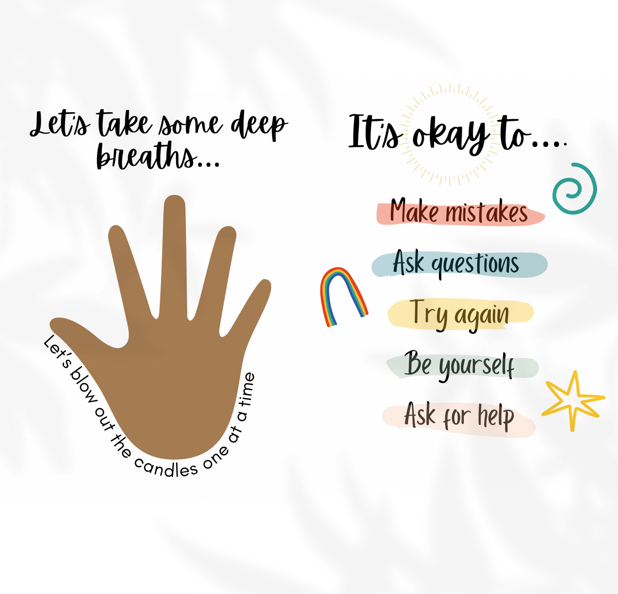 7 Cool Down Corner Posters, Digital Download - Etsy