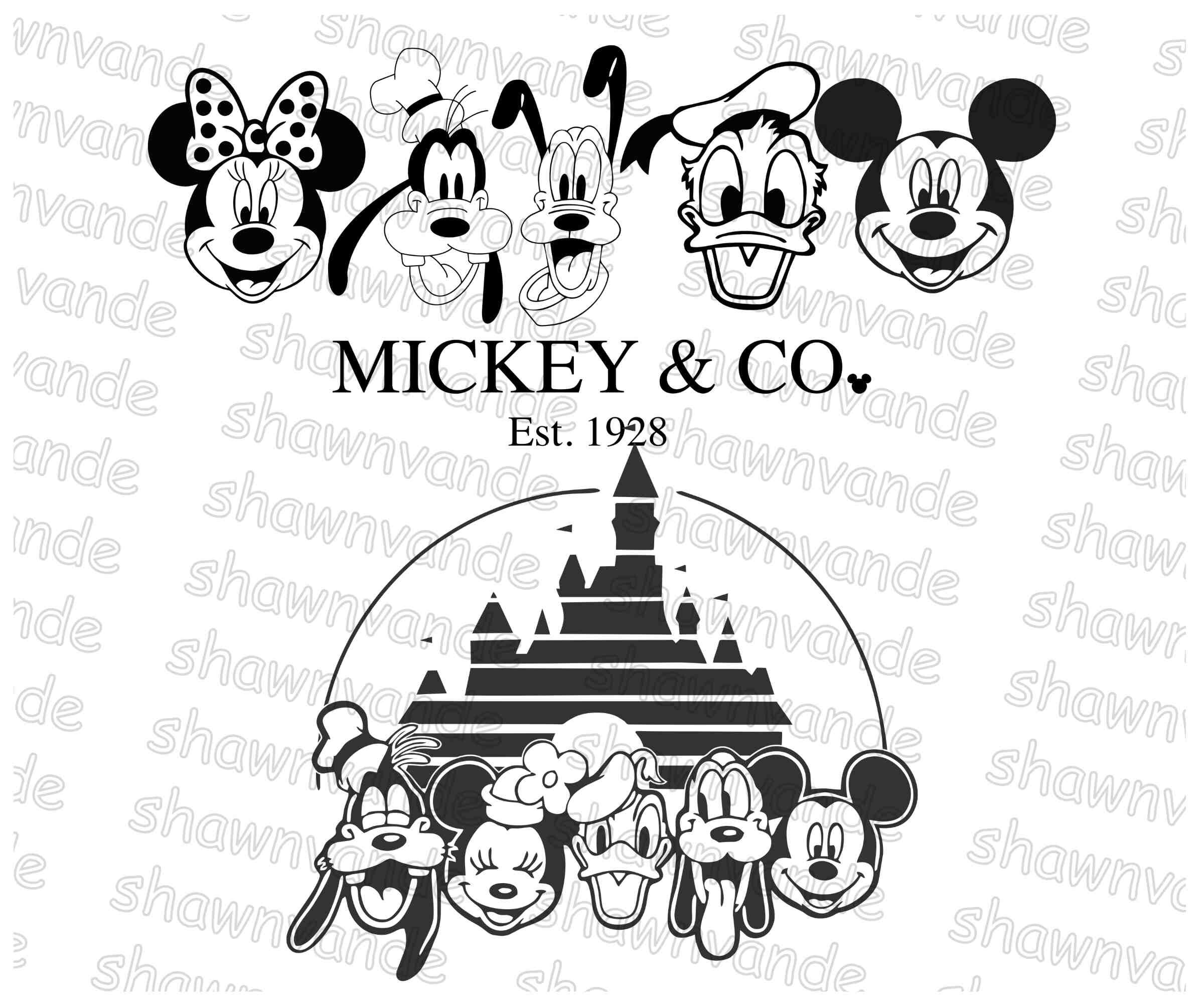 Mickey Mouse Svg Bundle Layered Head Svg Birthday Tshirt Svg Etsy