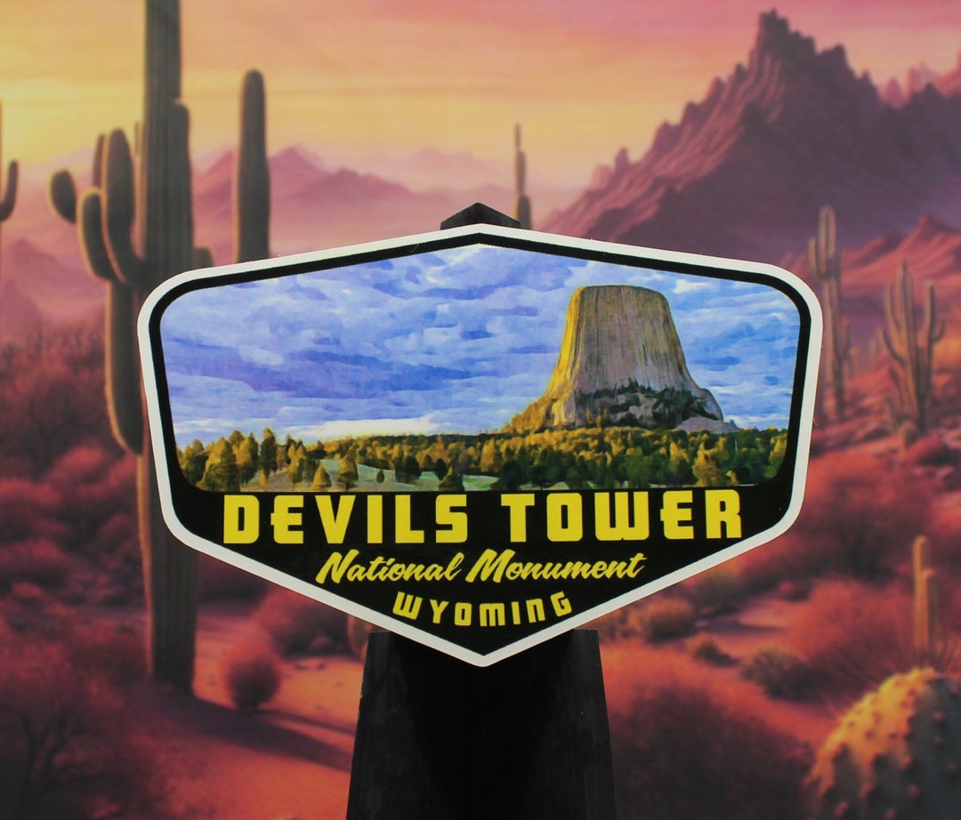 Devils Tower National Monument Sticker 5 1/4 X 3 - Etsy