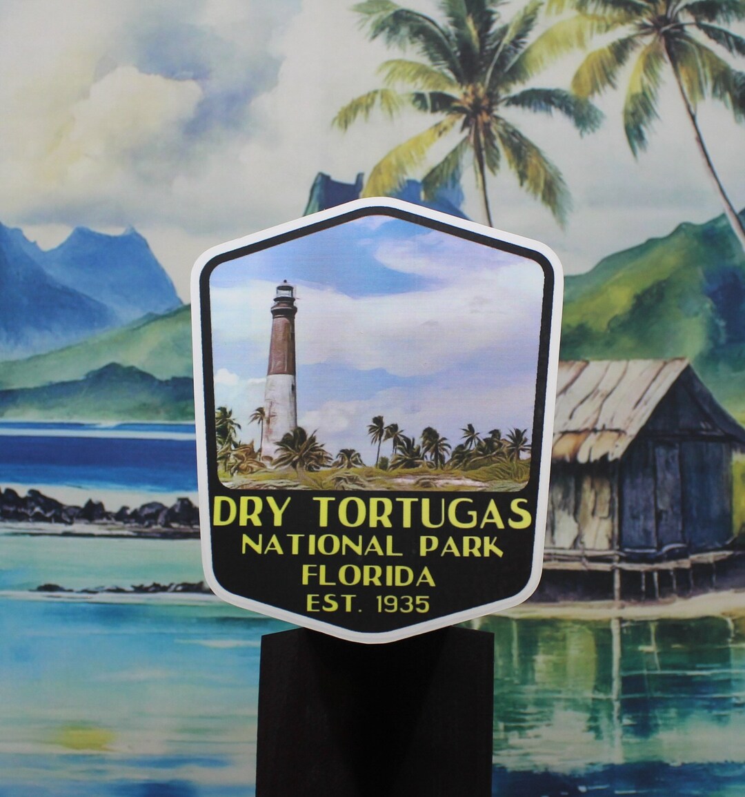 Dry Tortugas National Park Sticker, 4 3/4 X 3 7/8, Weatherproof Sticker ...