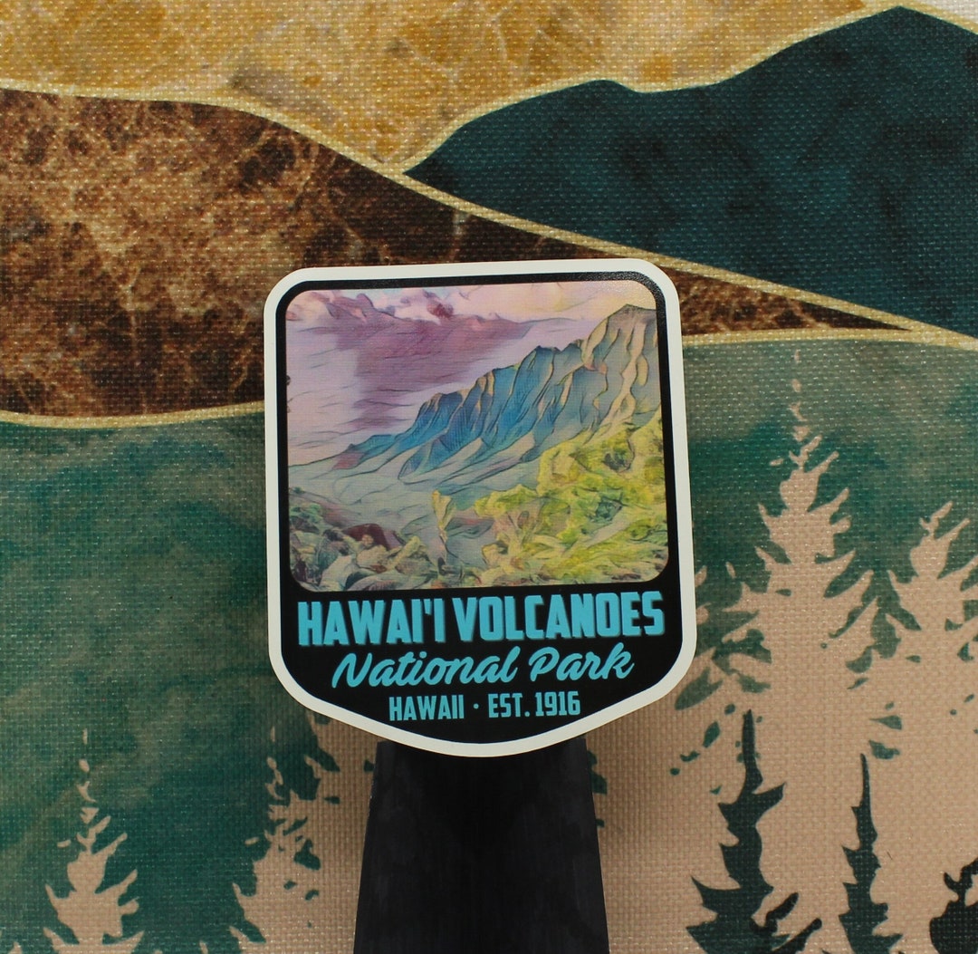 Hawaii Volcanoes National Park Sticker 4 3/8 X 3 - Etsy