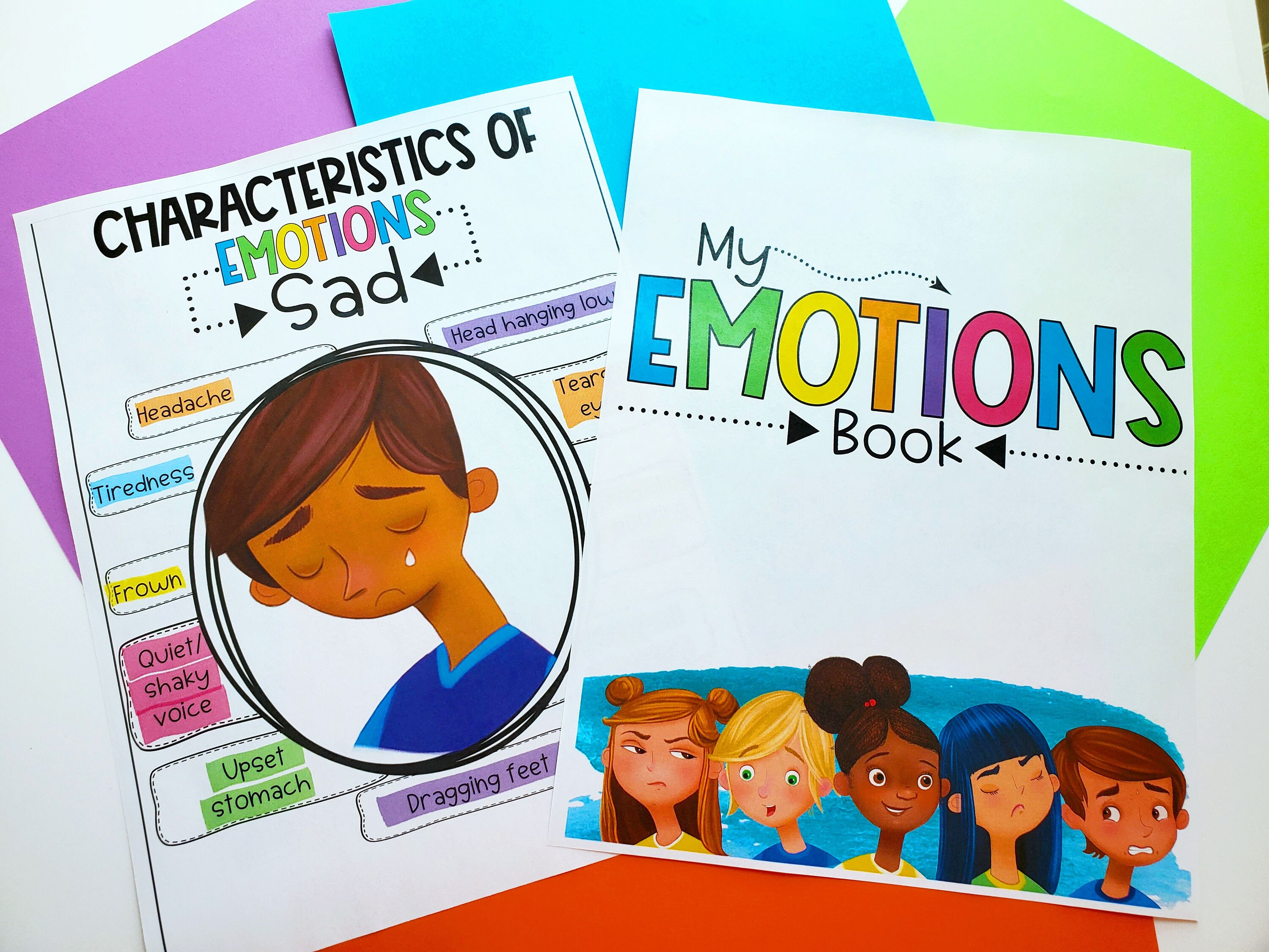 My Emotions Workbook, Mental Health Printable, Emotions Poster, Therapy ...