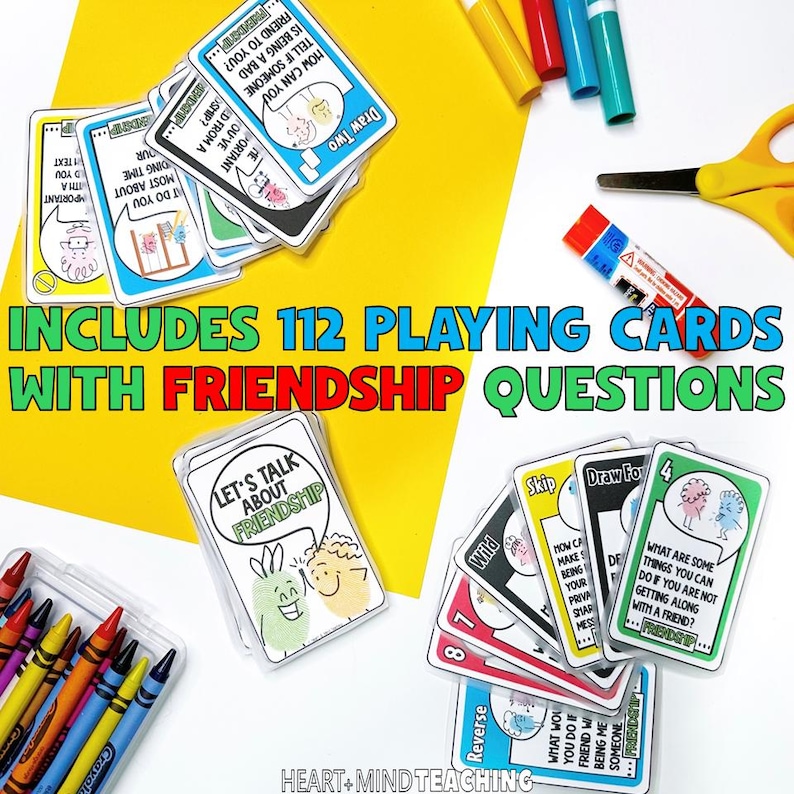 Printable Friendship Game for Kids | Social Skills Card Game ...