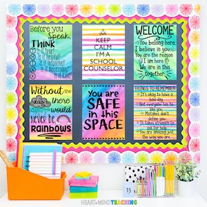 Set of 30 Counseling Posters, Office Decor, School Counselor, Wall Art ...