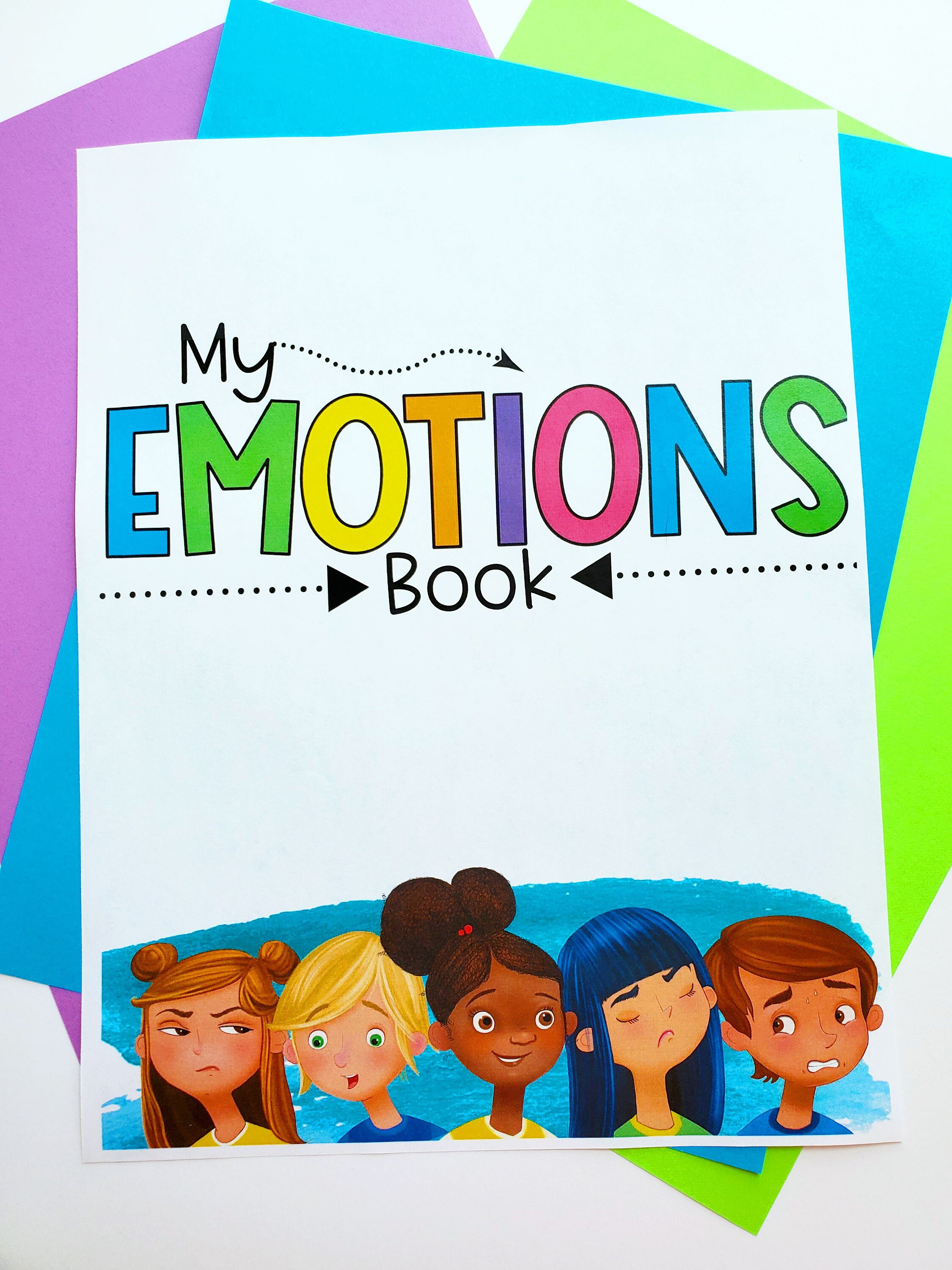 My Emotions Workbook, Mental Health Printable, Emotions Poster, Therapy ...
