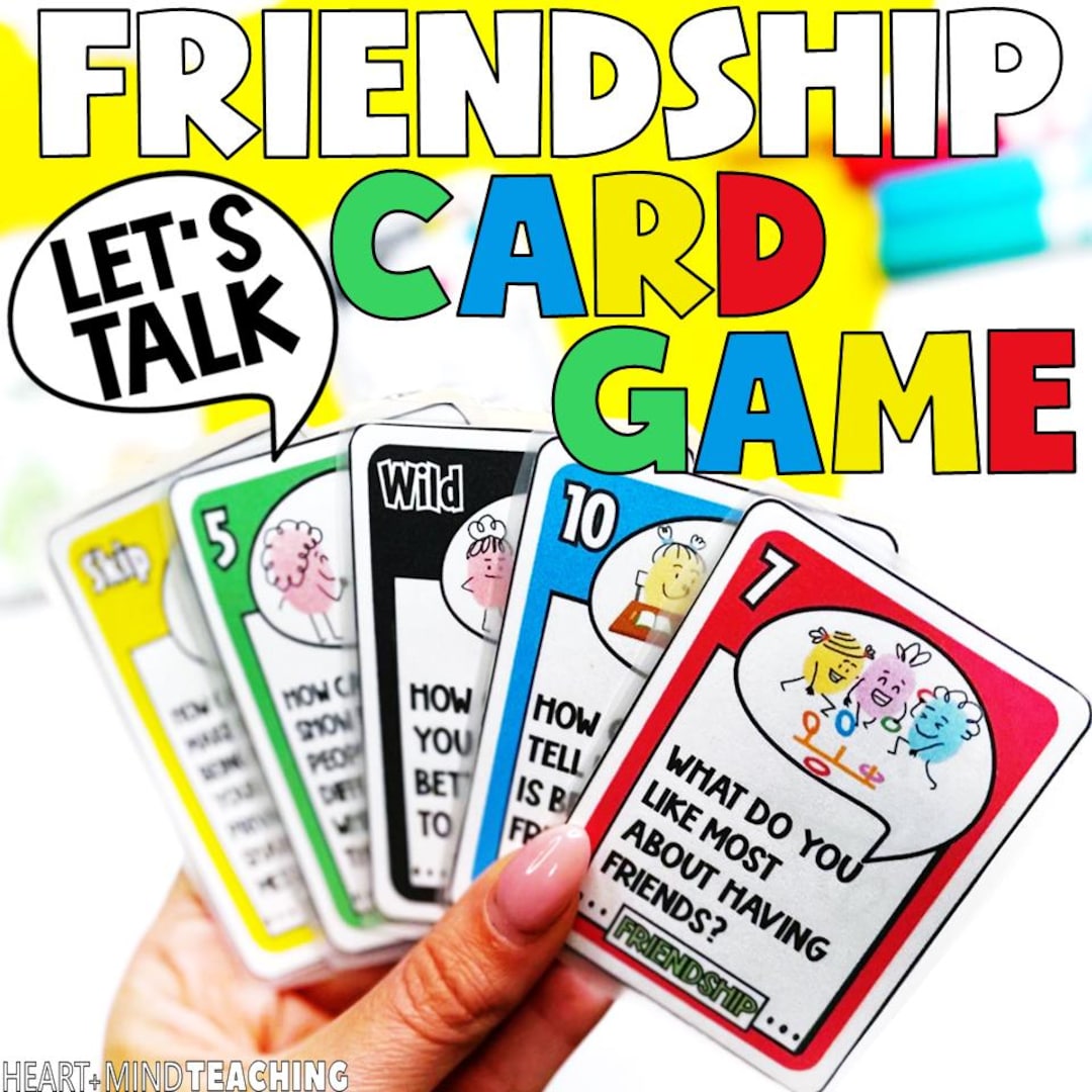 Printable Friendship Game for Kids | Social Skills Card Game ...