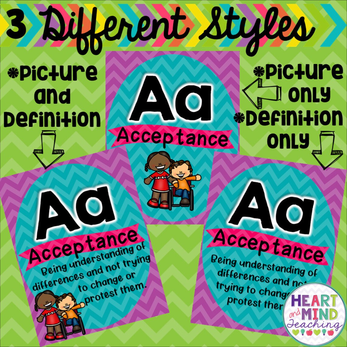 School Counseling Themed Alphabet Line Posters, Office Decor, School ...