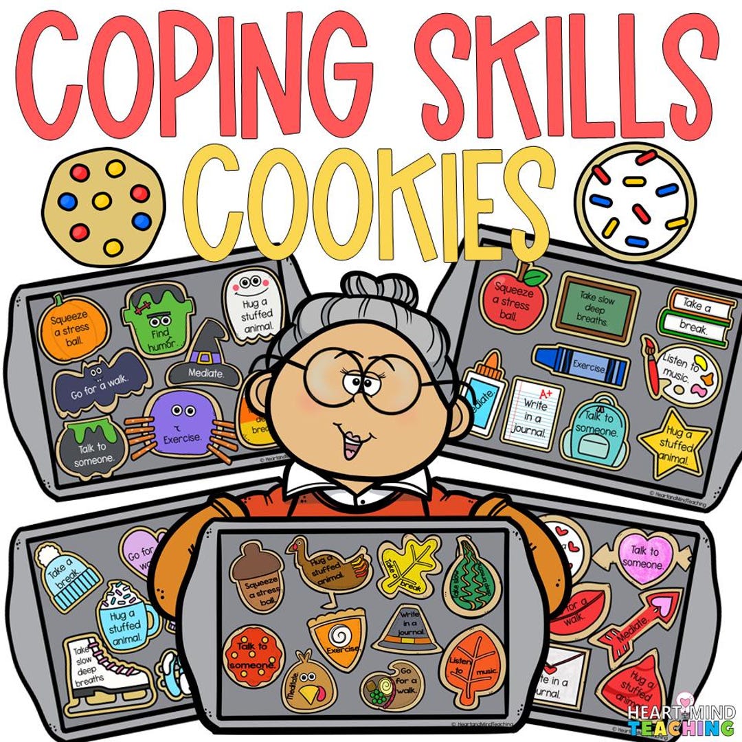 Coping Skills Cookies Printable | Calm Down Strategies for Kids ...