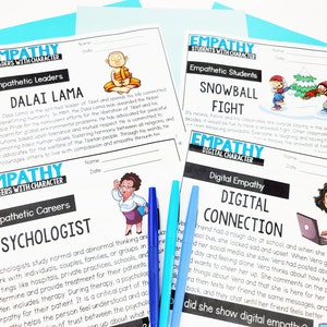 Empathy - Character Education for Kids Printable and Digital Worksheets ...