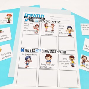 Empathy - Character Education for Kids Printable and Digital Worksheets ...