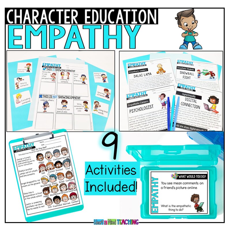 Empathy Character Education for Kids Printable and Digital - Etsy