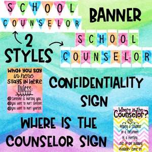 Set of 30 Counseling Posters, Office Decor, School Counselor, Wall Art ...
