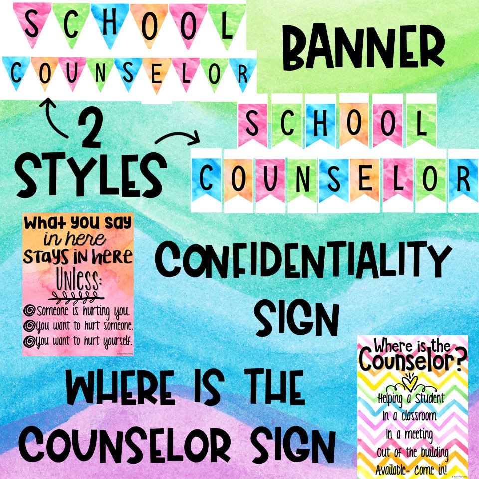Set of 30 Counseling Posters, Office Decor, School Counselor, Wall Art ...