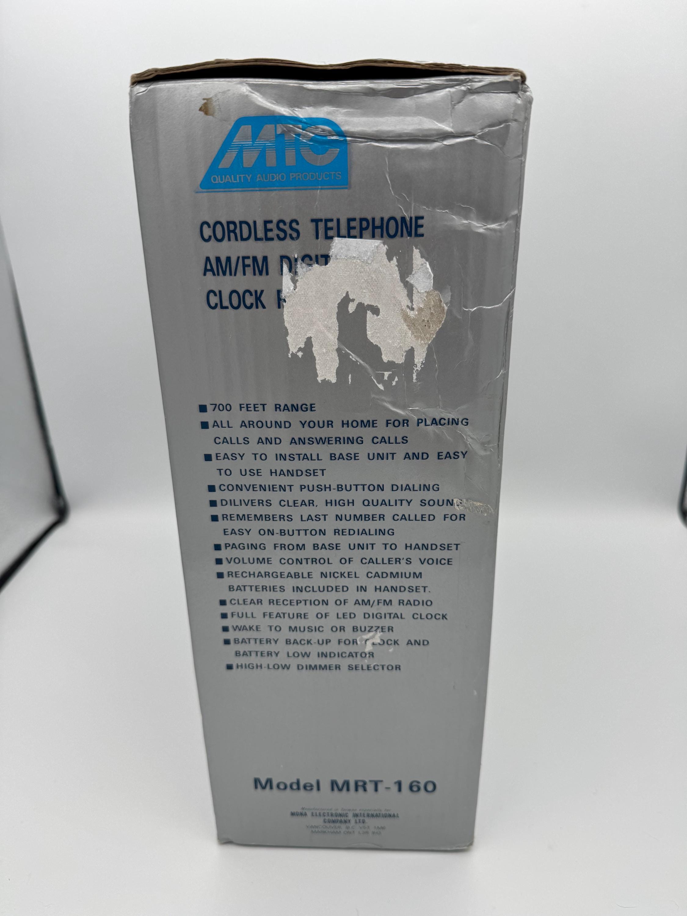 MTC Cordless Telephone AM/FM Digital Clock Radio Vintage but New - Etsy