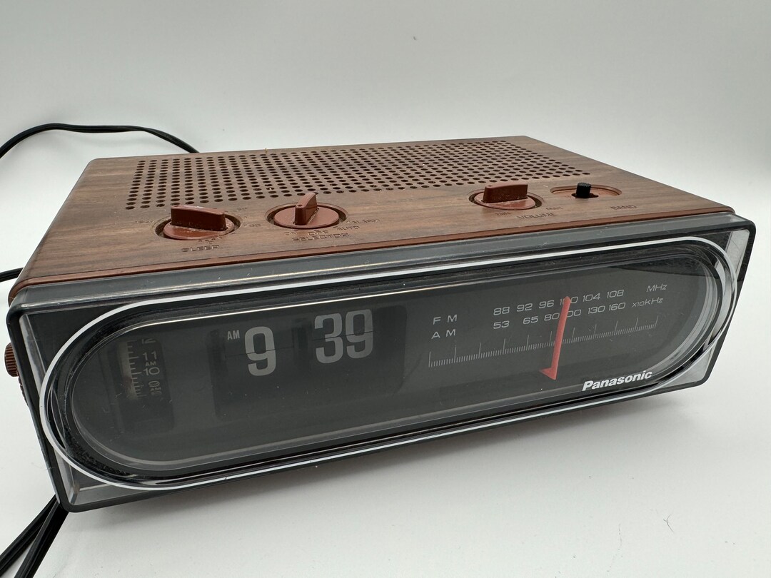 Very Rare Panasonic RC-6010 Wood Grain Alarm Flip Clock Radio - Etsy