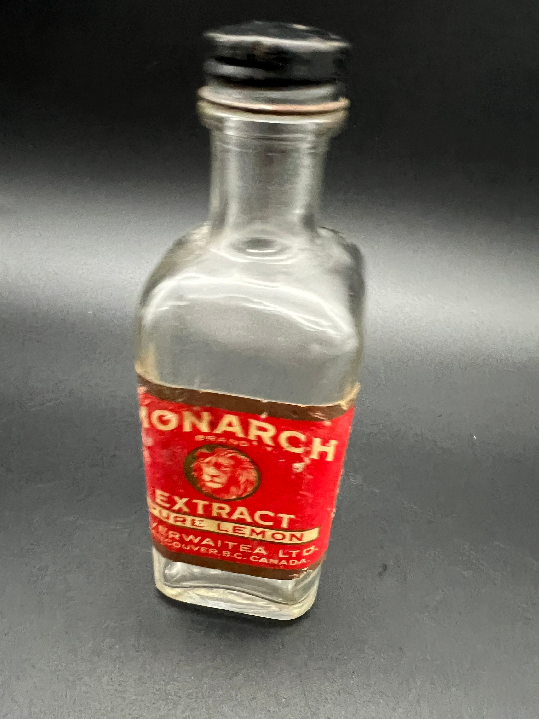 Very Old Bottle of Monarch Pure Lemon Extract (empty) - Etsy