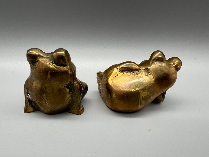 Vintage Brass Super Cute Small Frogs - Etsy