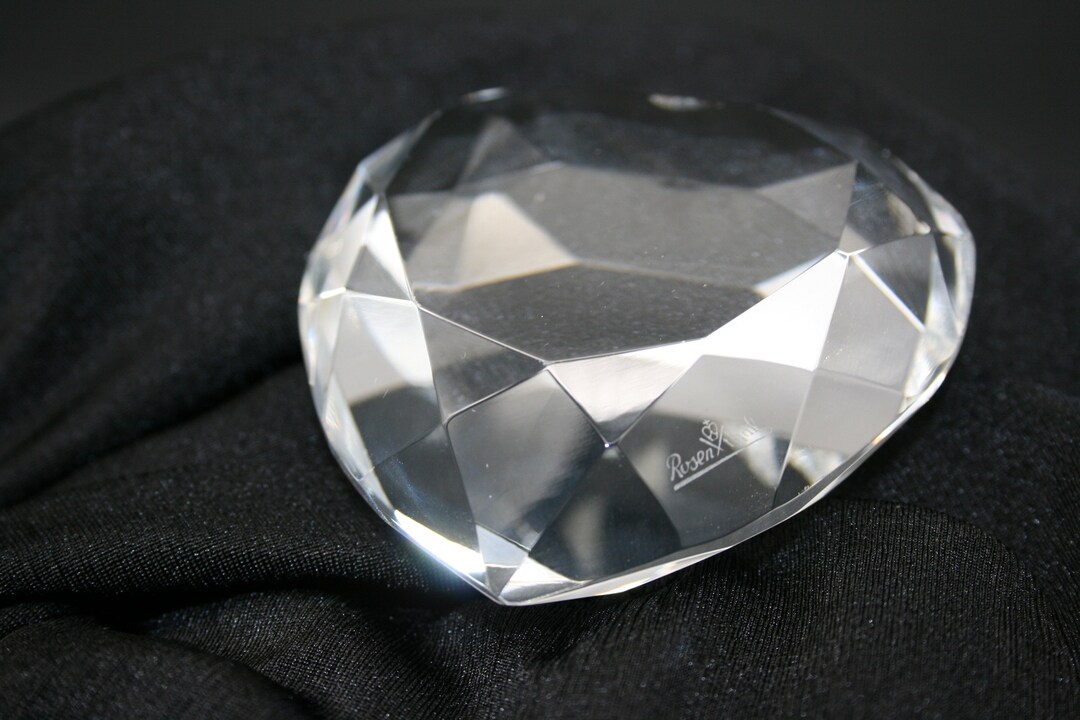 Crystal Heart Paperweight - Etsy