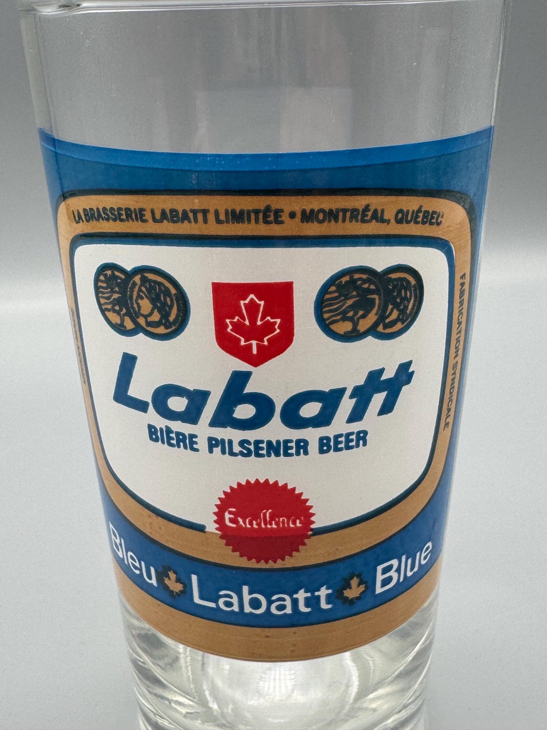 Vintage Labatt Blue Pilsner Beer Glass - Etsy