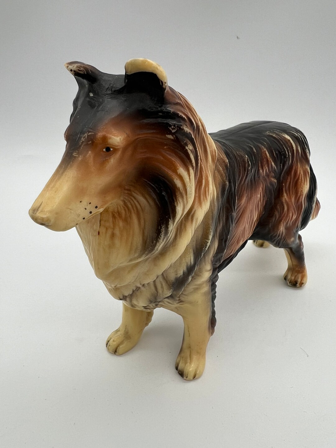 Vintage Plastic Made in Hong Kong Border Collie Animal Dog Figure - Etsy