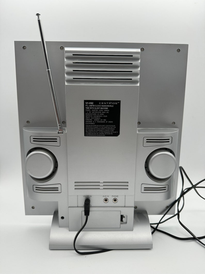 Vintage Centrios World Clock Radio With Sleep Machine - Etsy