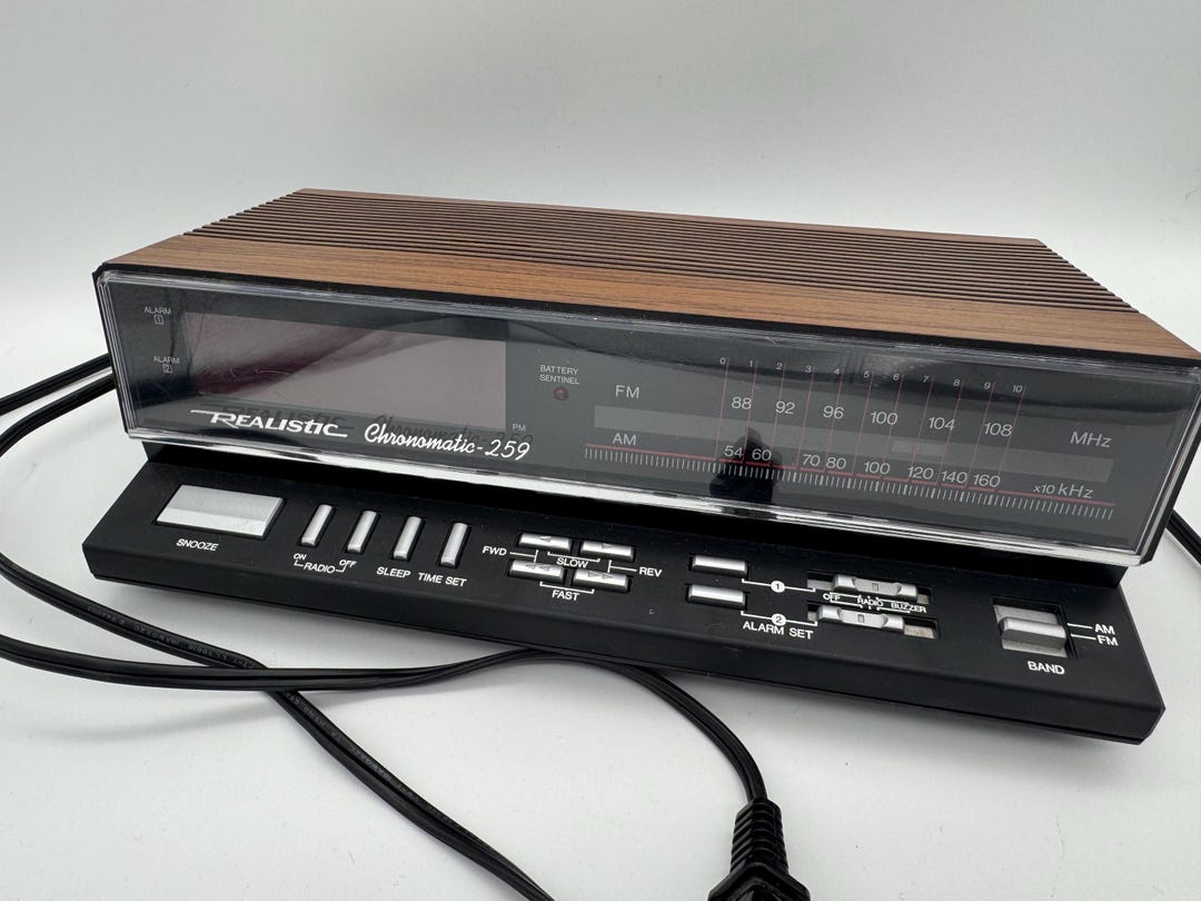 Realistic Chronomatic 259 Digital Alarm Clock Radio - Etsy
