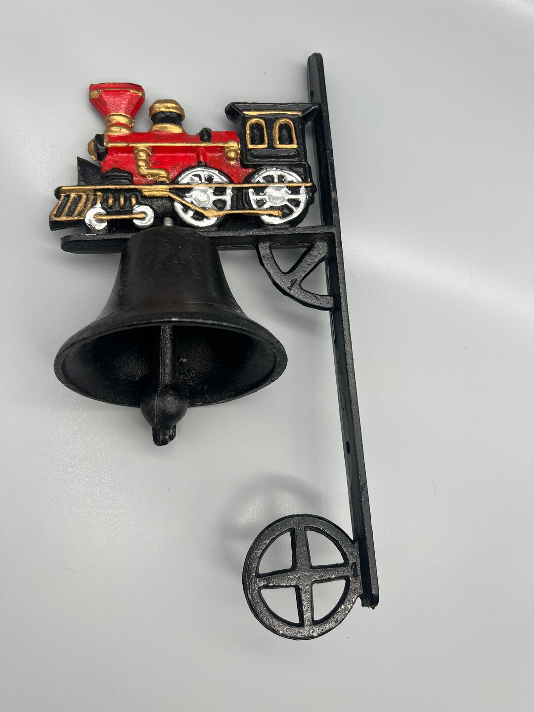 Vintage Very Heavy Cast Iron Train Bell Wall Hanging - Etsy Canada