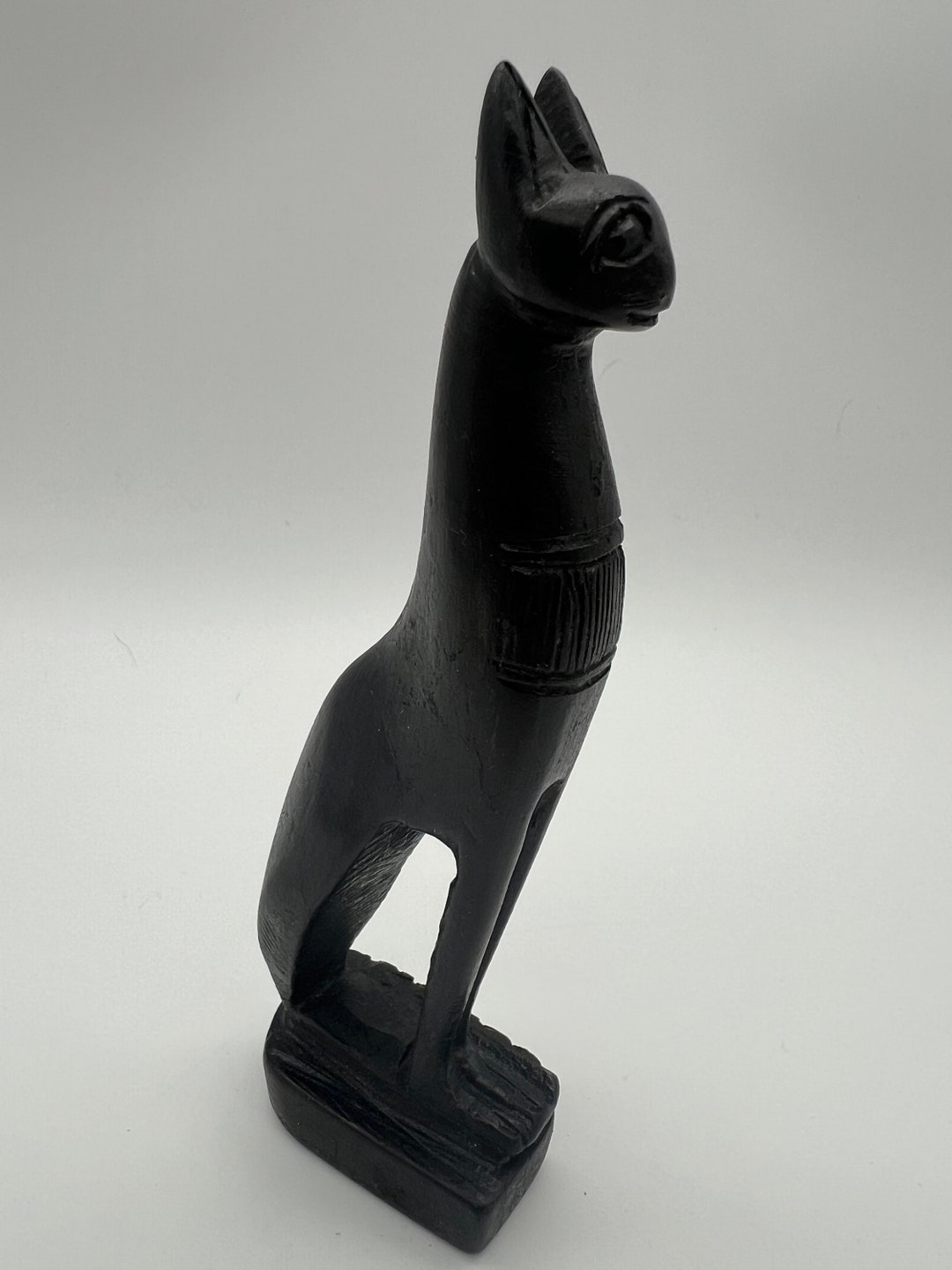 Stone Bastet Egyptian Cat Goddess Figurine - Etsy