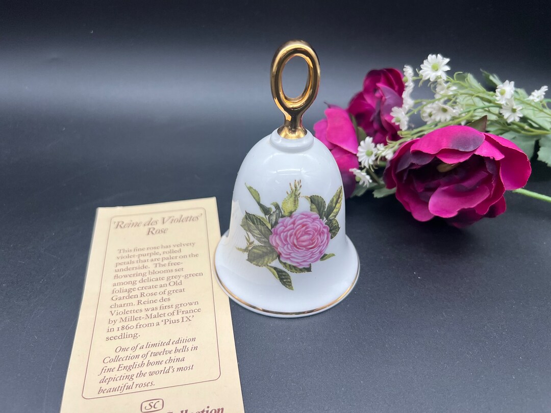 Reine Des Violettes Rose , Summer Collection Fine Bone China Bell in ...