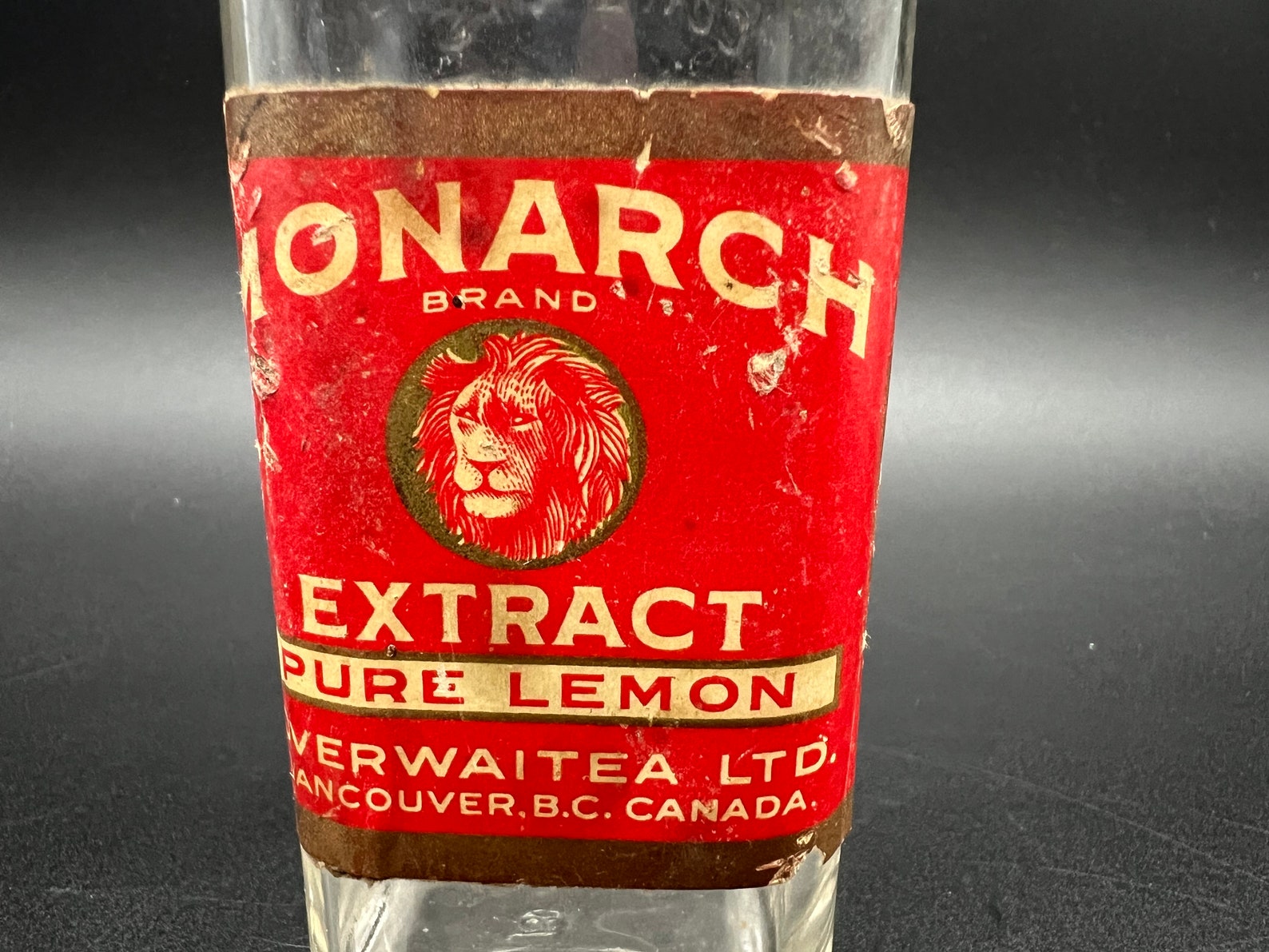 Very Old Bottle of Monarch Pure Lemon Extract (empty) - Etsy