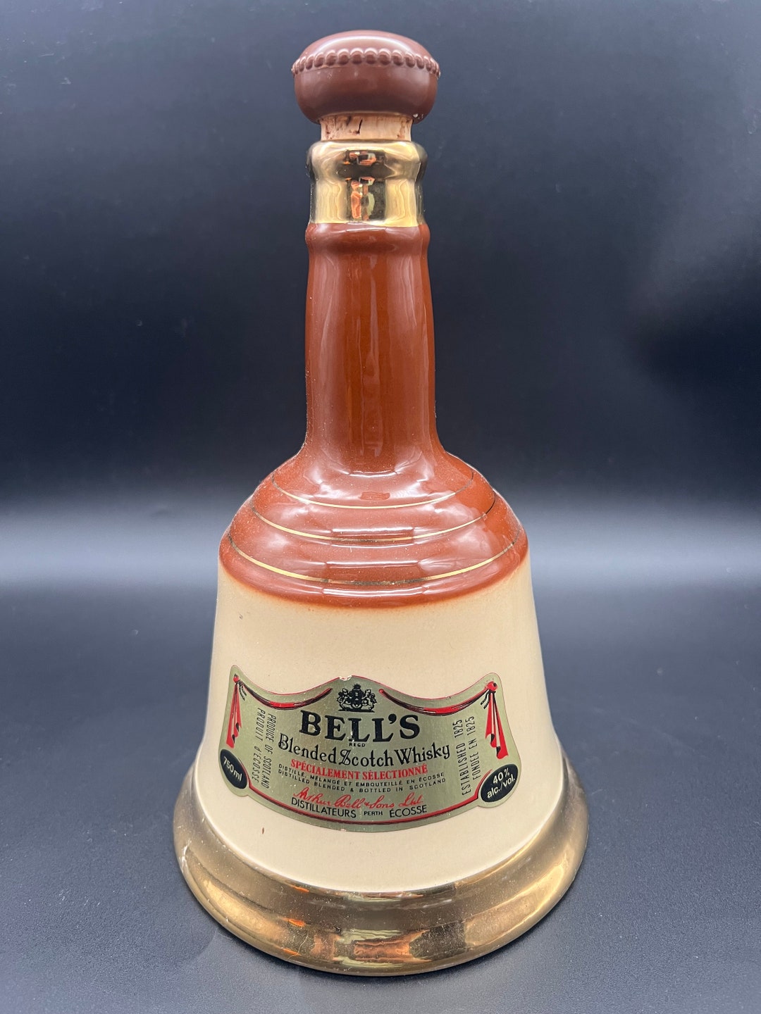 Collectible Liquor Bottle Ceramic Bells Blended Scotch Whiskey - Etsy